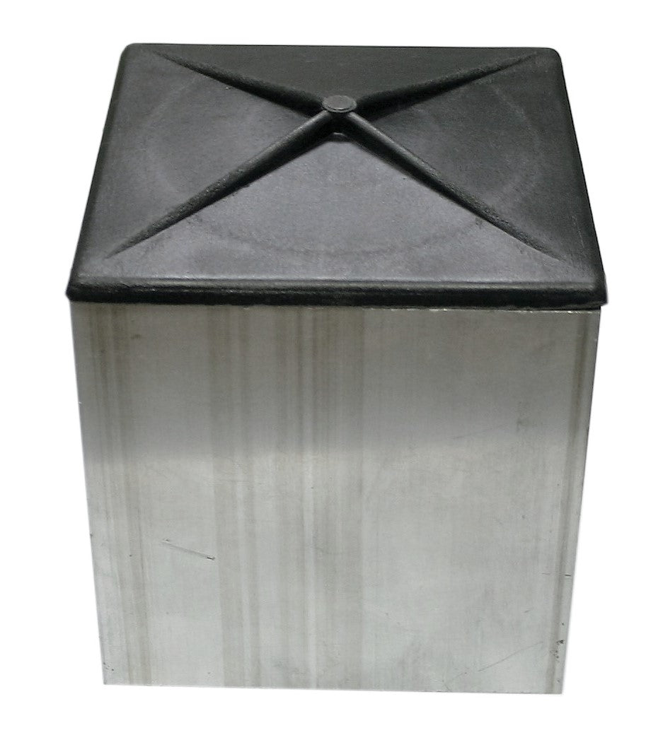 4" Standard Square Pole Cap (Part # 85-00006) – Deltech Manufacturing